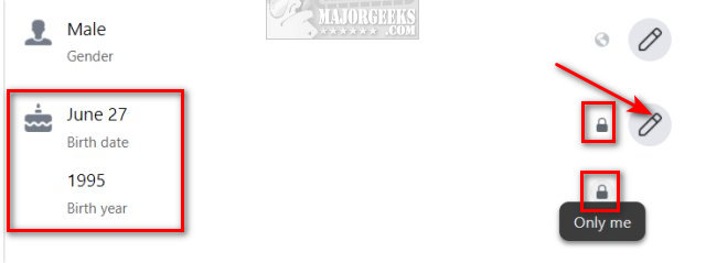 How to Hide Your Birthday on Facebook - MajorGeeks