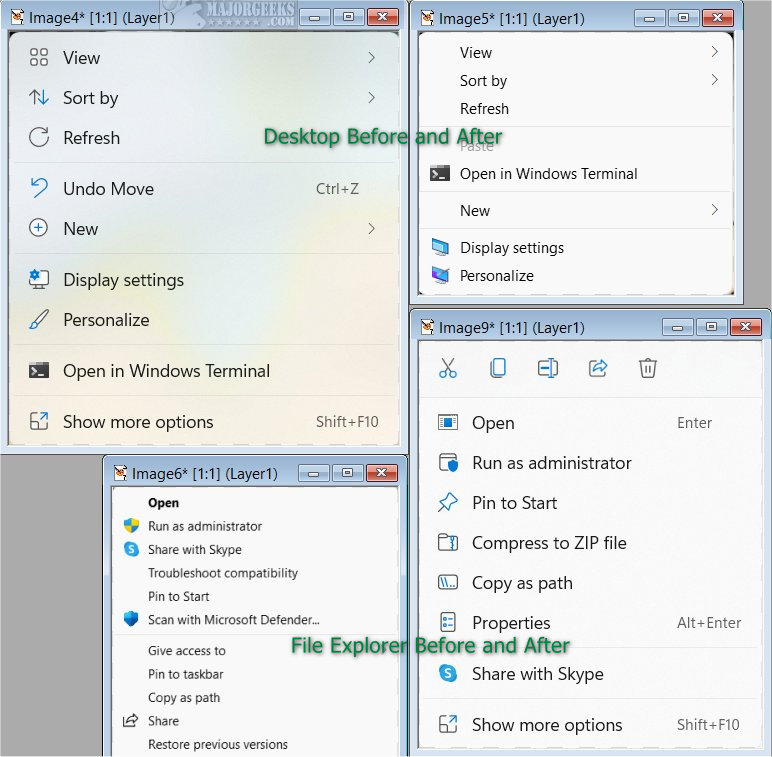 How to Restore the Windows 10 Context Menu in Windows 11 - MajorGeeks