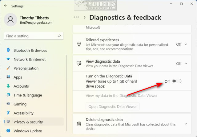 How to Enable, Disable, or Delete App Diagnostics Data in Windows 11 ...