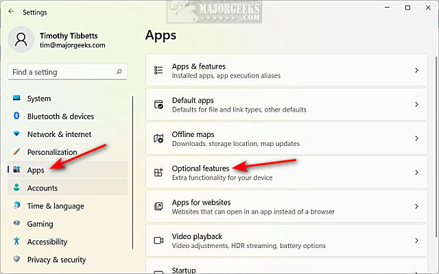 Video: How to Add or Remove Optional Features in Windows 11 - MajorGeeks