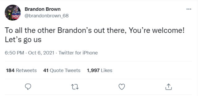 What Does "Lets Go Brandon" Mean? - MajorGeeks