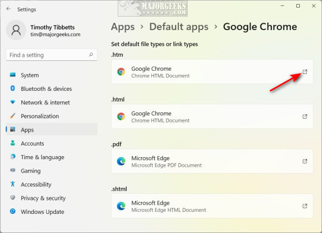 How to Change The Default Web Browser in Windows 11 - MajorGeeks