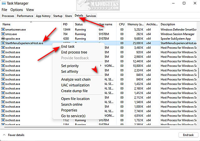 How to Restart the Start Menu in Windows 10 & 11 - MajorGeeks
