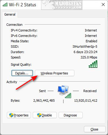 How to Find Your Wi-Fi Password on Windows 10 & 11 - MajorGeeks