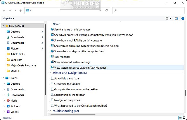 How to Enable the Hidden 'God Mode' in Windows 11, 10, 8, and 7 ...