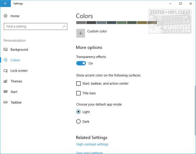 How to Add Color to Your Start, Taskbar, Action Center, and Title Bars ...