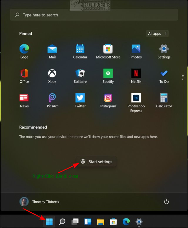 How to Show More Pins or Recommendations in the Windows 11 Start Menu ...