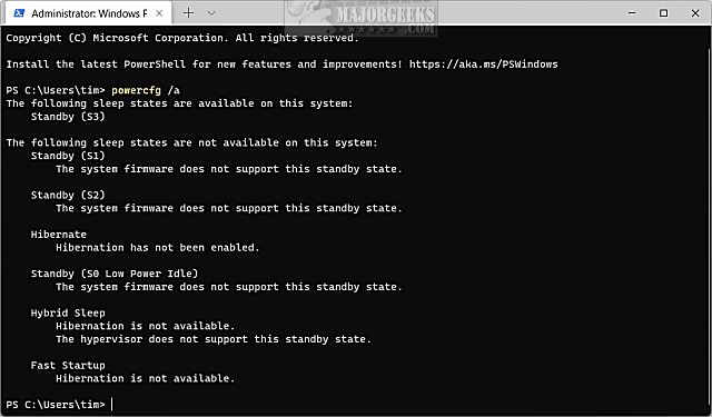 How to Enable or Disable Modern Standby in Windows 10 & 11 - MajorGeeks