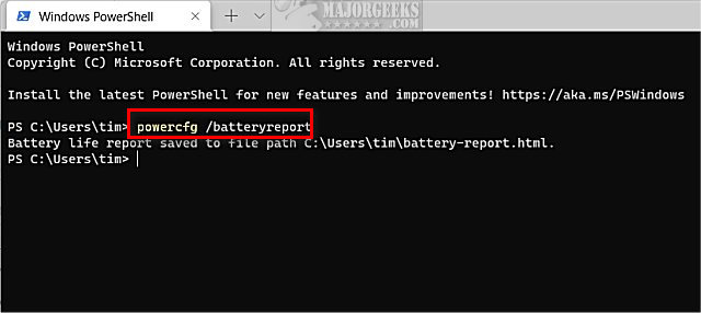 How to Check Your Battery Health in Windows 10 & 11 - MajorGeeks