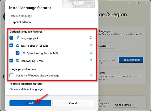 How to Add or Remove a Language in Windows 11 - MajorGeeks