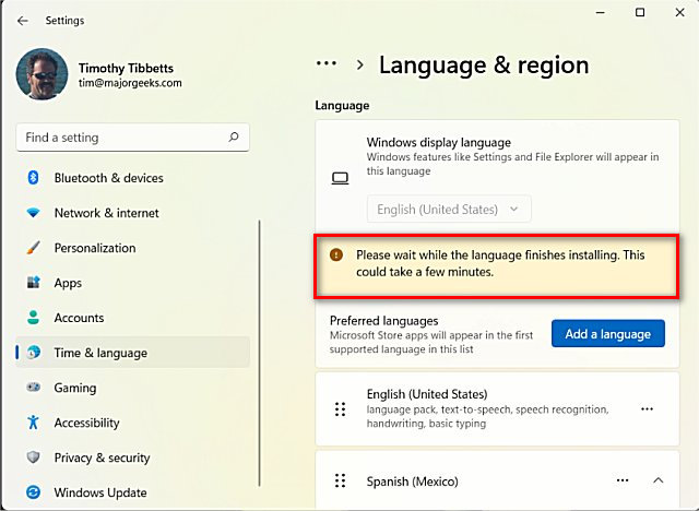 How to Add or Remove a Language in Windows 11 - MajorGeeks