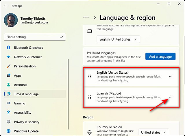 How to Add or Remove a Language in Windows 11 - MajorGeeks