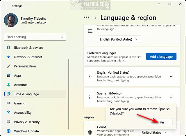 How to Add or Remove a Language in Windows 11 - MajorGeeks