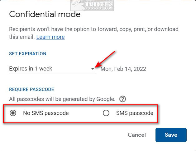 How to Send a Confidential Email in Gmail - MajorGeeks