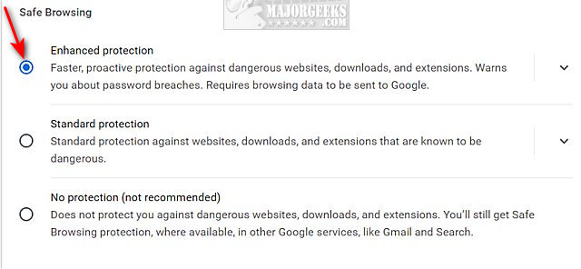 How to Enable Enhanced Protection in Google Chrome - MajorGeeks