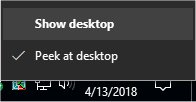 Three Ways to Turn Peek on or off on Windows 10 - MajorGeeks