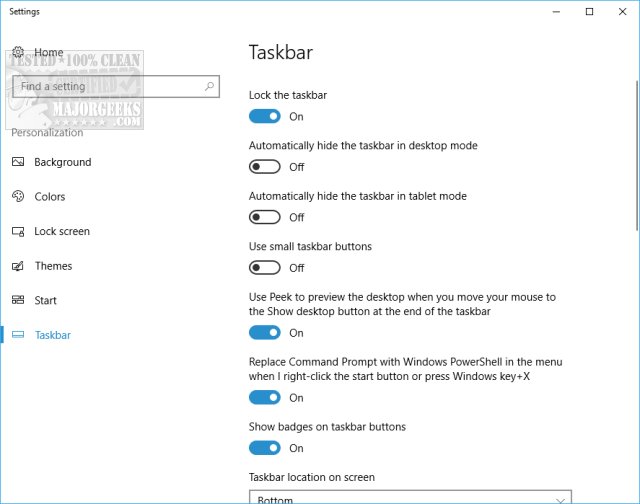 Three Ways to Turn Peek on or off on Windows 10 - MajorGeeks