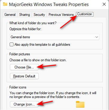 How to Change Folder Icons or Pictures in Windows 10 & 11 - MajorGeeks