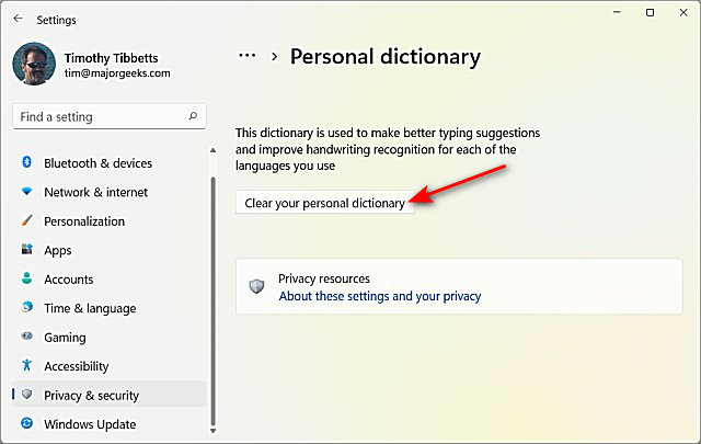 How to Enable or Disable Personal Inking and Typing in Windows 11 ...