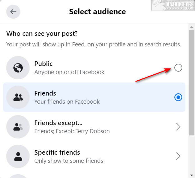 How to Make a Post Shareable on Facebook - MajorGeeks