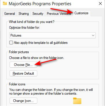 How to Change Folder Pictures in Windows 10 & 11 - MajorGeeks