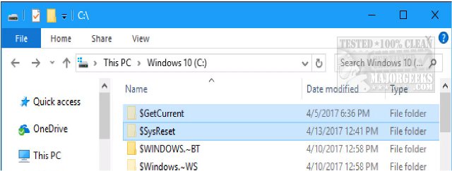 What Is the $SysReset Folder and Can I Delete It in Windows 10 & 11 ...