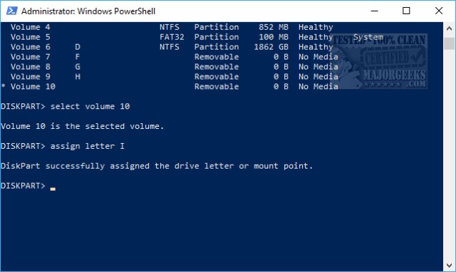 E (or Another) Drive Appears After the Windows 10 April Update - MajorGeeks