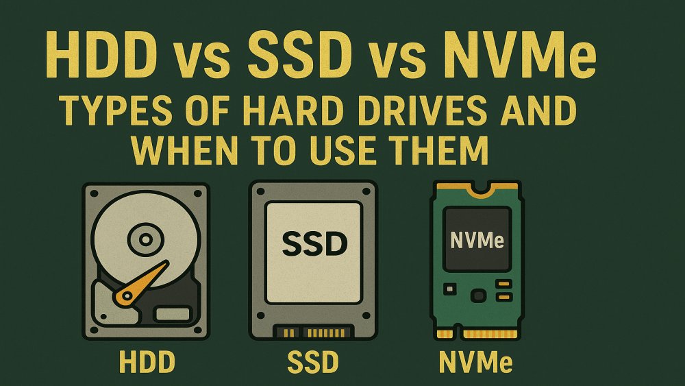 HDD vs SSD vs NVMe: Types of Hard Drives and When to Use Them - MajorGeeks