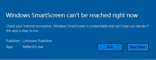 Windows SmartScreen Can’t Be Reached Right Now - MajorGeeks