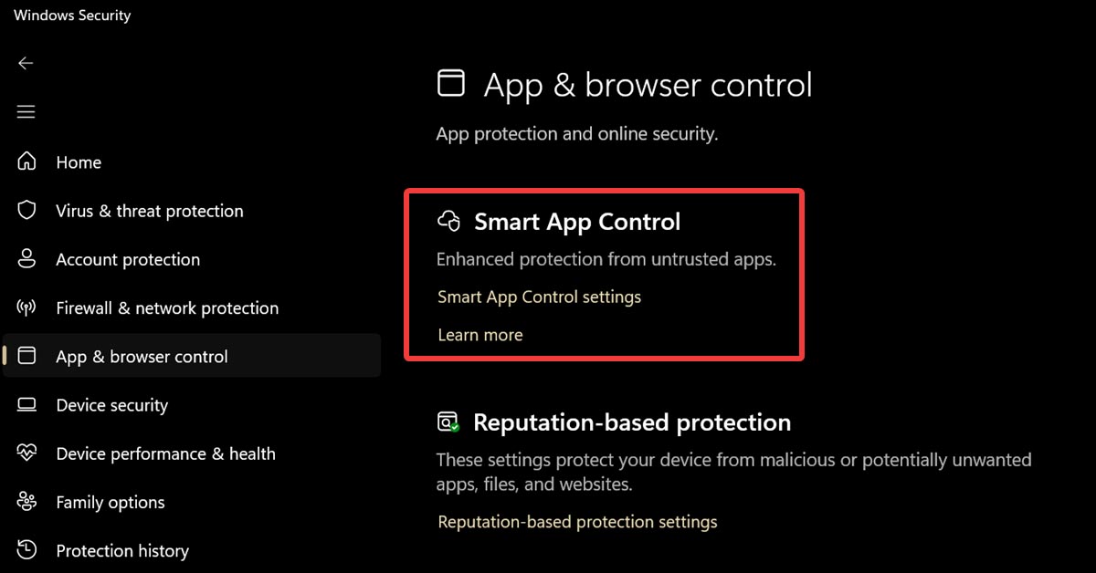 What Is Smart App Control and Is It Worth Using? - MajorGeeks