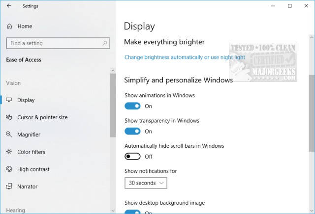 Make Scrollbars Always Visible on Windows 10 & 11 - MajorGeeks