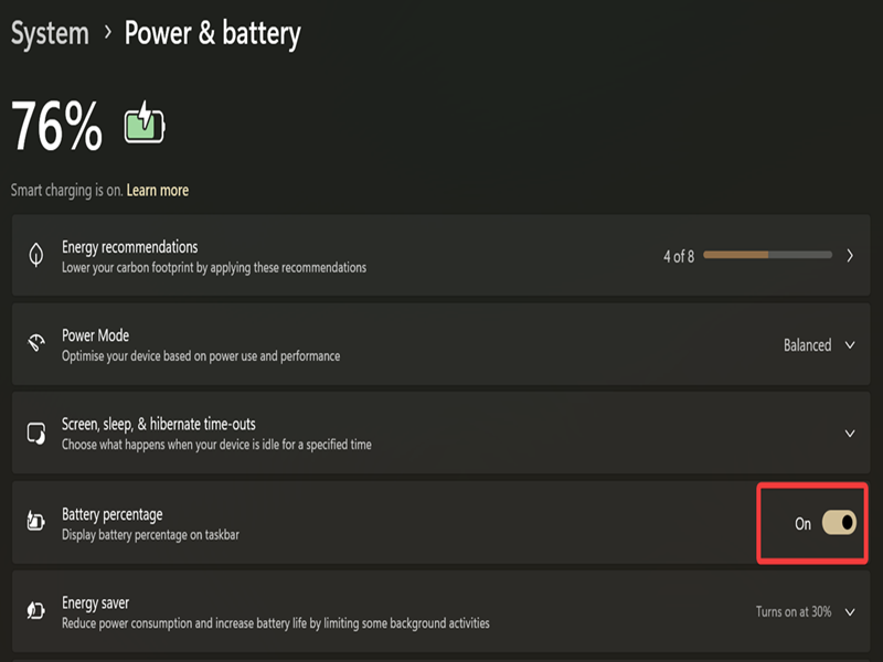 How To Show or Hide the Battery Percentage on the Taskbar in Windows 11 ...