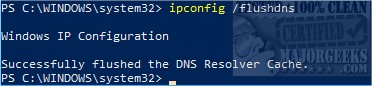 How To Flush the Windows DNS Cache - MajorGeeks