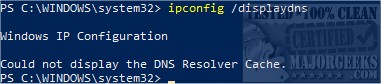 How To Flush the Windows DNS Cache - MajorGeeks
