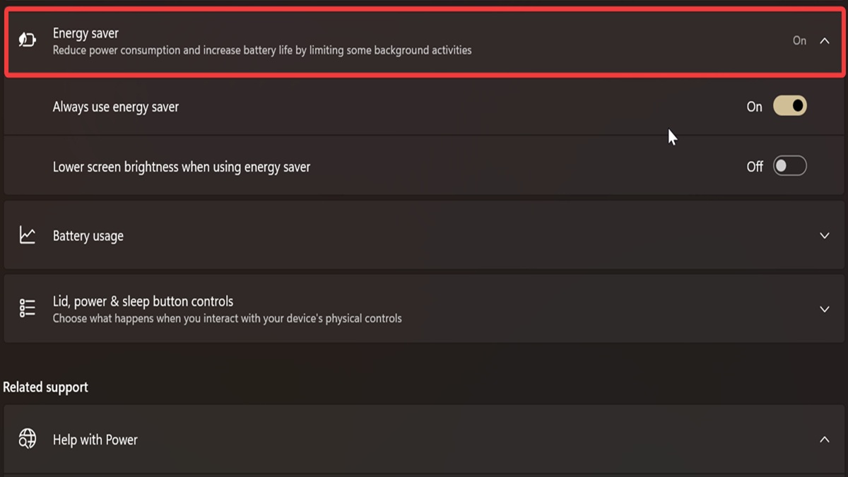 Energy Saver - How To Turn It On or Off - MajorGeeks