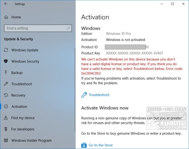 Will Windows 10 Receive Windows Updates if It's Not Activated? - MajorGeeks