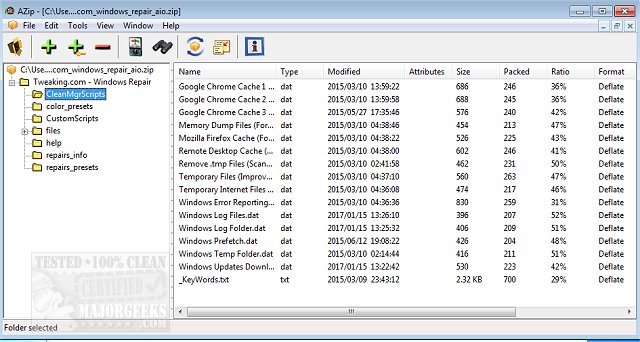 AZip Helps Manage, Create ZIP Archive Content Efficiently - MajorGeeks