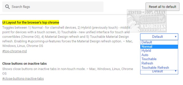 How to Restore the Classic Theme After Google Chrome 69 - MajorGeeks