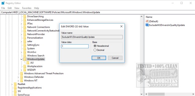 How to View and Block Recently Updated Windows Drivers - MajorGeeks