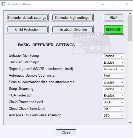 Efficiently Manage, Configure Windows Defender with ConfigureDefender ...