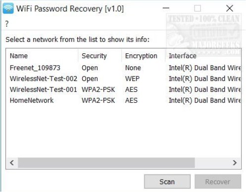 Easily Recover Wi-Fi Network Passwords with Wifi Password Recovery ...