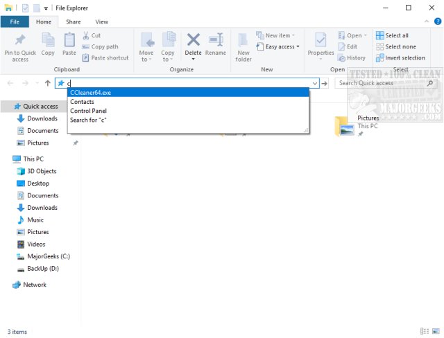 How to Disable Auto Suggestions in Run and File Explorer - MajorGeeks