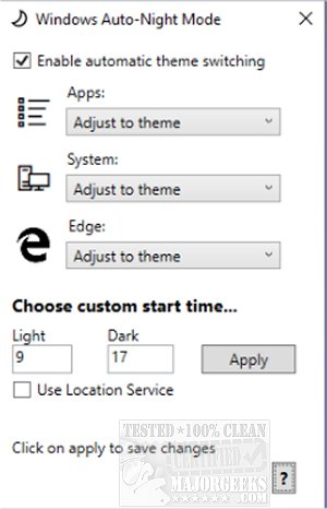 Windows 10 Auto-Night-Mode Allows Light, Dark Theme Auto-Switching ...