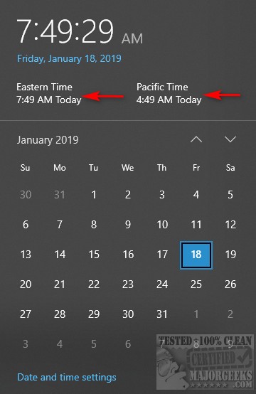 How to Show Multiple Clocks on Windows - MajorGeeks