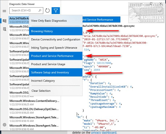 How to Enable and Use Diagnostic Data Viewer in Windows 10 - MajorGeeks
