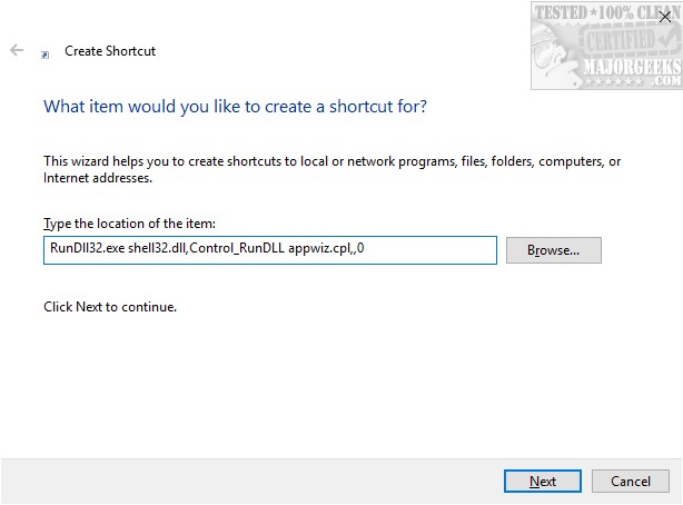 Finally, you can name the shortcut anything you like and click Finish . If you don't name the ...