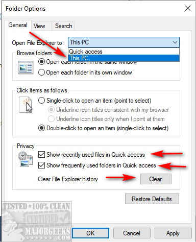 Now, when you open File Explorer, it should look something like this:
