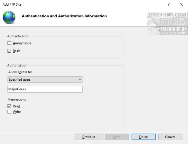 You should now see your FTP server added to the list of Connections we ...