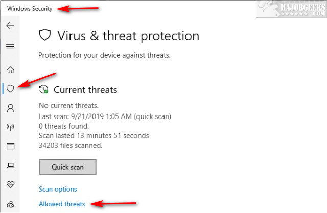 Click on the Windows Security icon in the lower-right corner. Click on ...