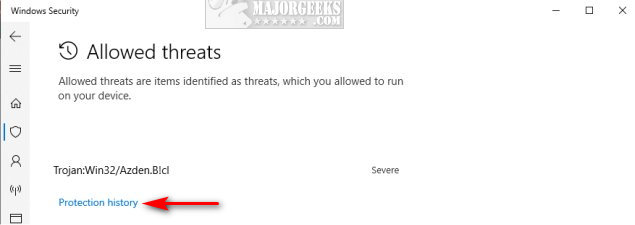 You can now see a list of blocked threats. You can use filters to find ...
